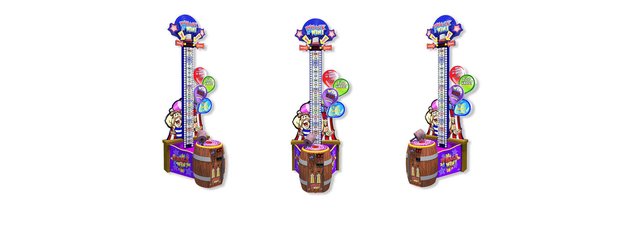 Whack 'N Win 9' & 11' Arcade Game OEM Parts, Service & Game Manuals