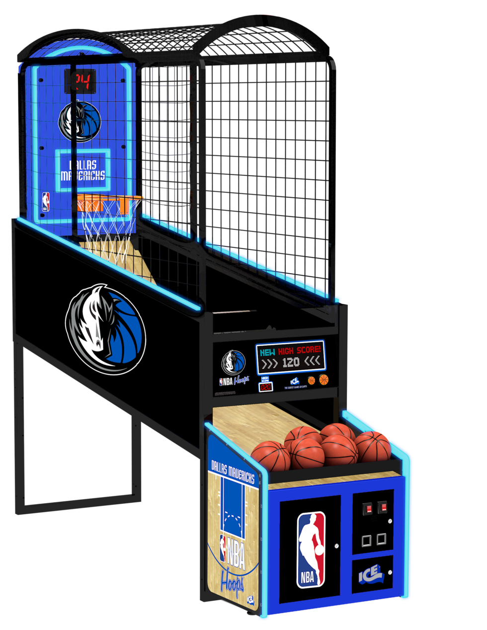 NBA Hoops Basketball Arcade Game OEM Parts, Service & Game Manuals