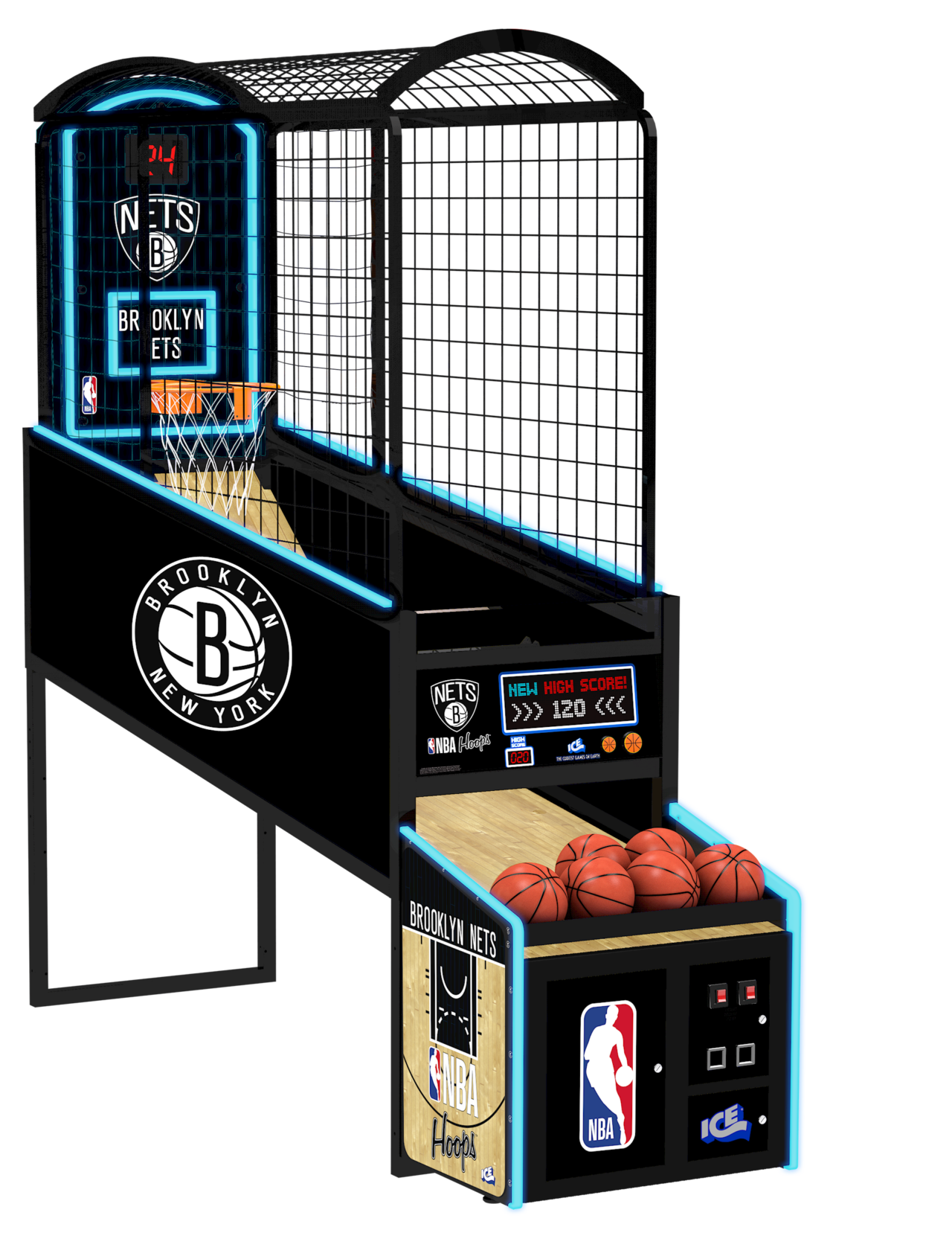 NBA Hoops Basketball Arcade Game OEM Parts, Service & Game Manuals