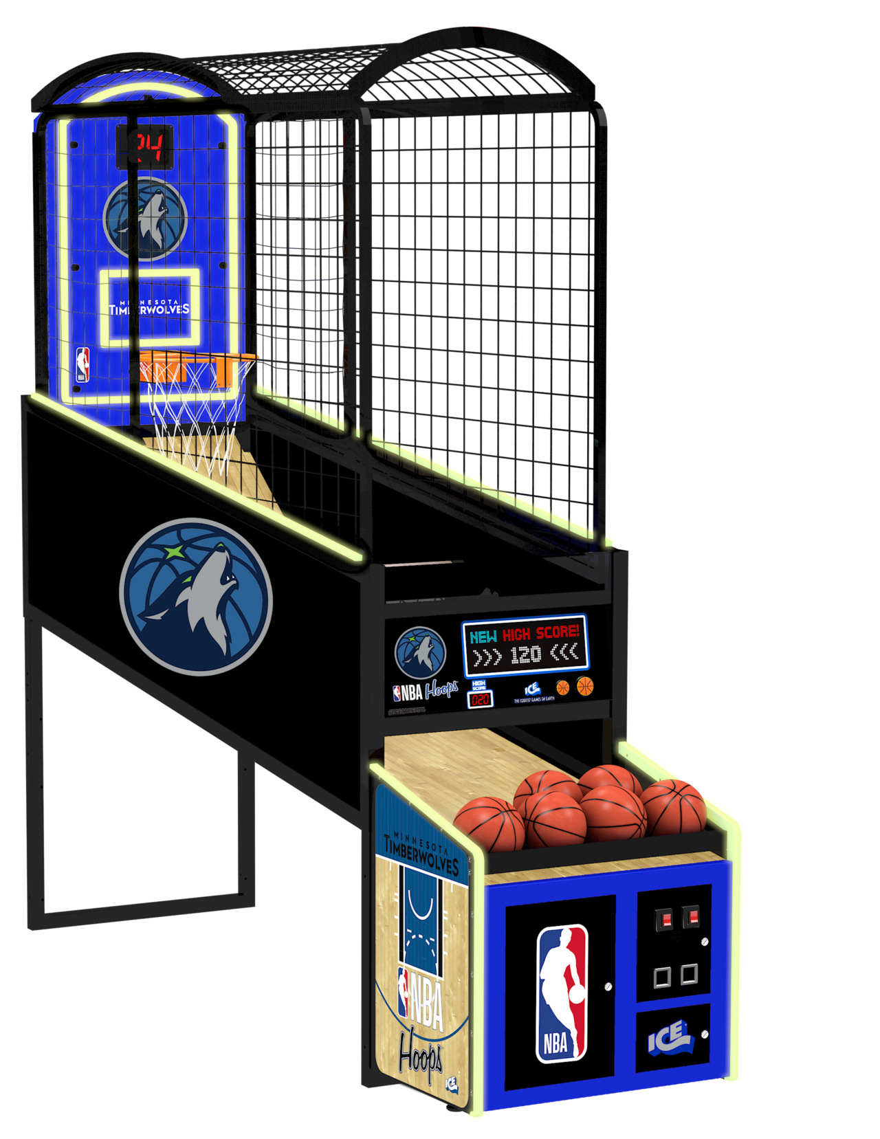 NBA Hoops Basketball Arcade Game OEM Parts, Service & Game Manuals