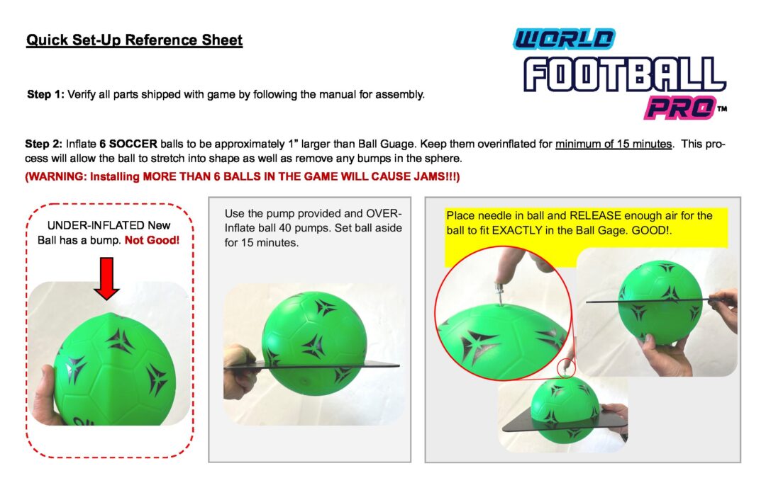 World Football Pro Quick Set up - ICE: Innovative Concepts in Entertainment