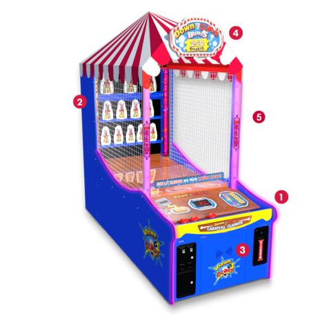 Down the Clown Arcade Game OEM Parts, Service & Game Manuals